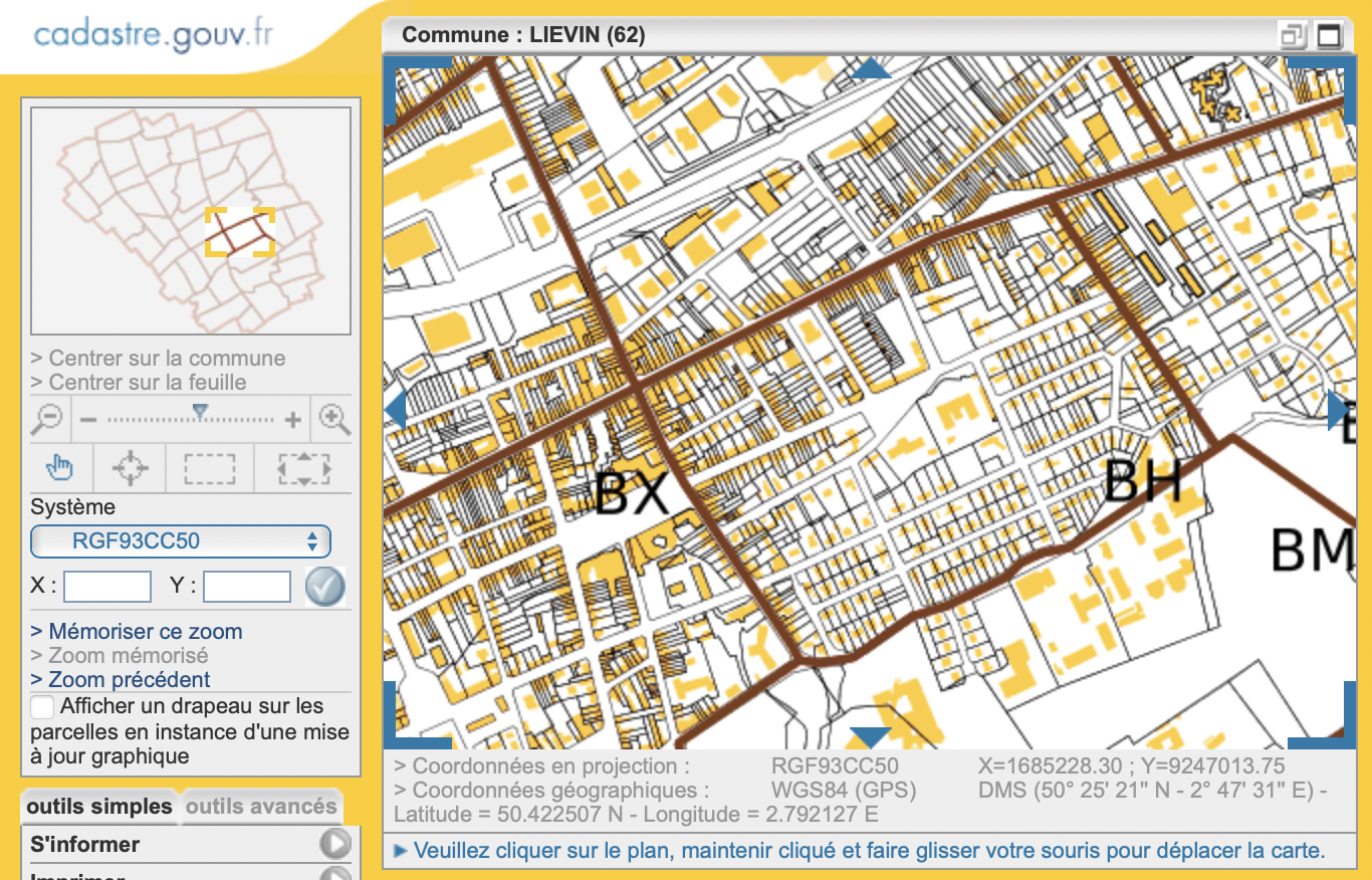 Actualisation du plan cadastral | Ville de Liévin